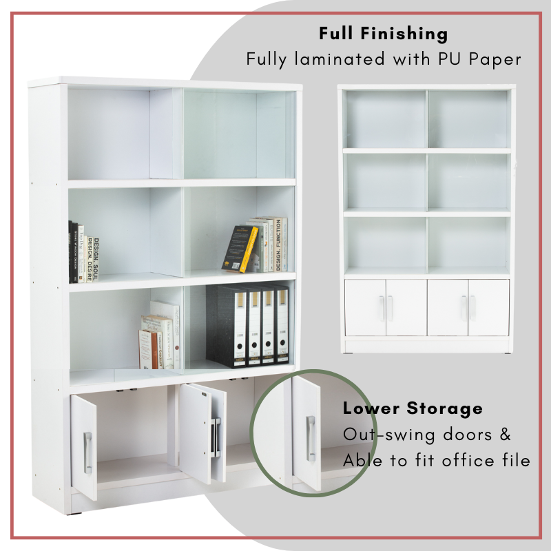 Alora Furniture - HAVIR Thick File Cabinet With Glass Door / Almari ...