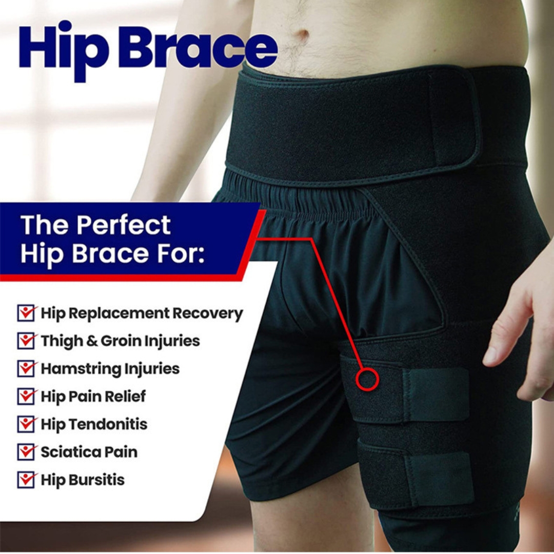 1pc Hip Brace Support Sciatica Pain Relief Groin Hamstrings Compression ...