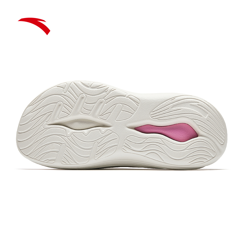 ANTA Women Basic Slippers Slippers 1225C8528-5 -Ivory White/Lotus Pink ...
