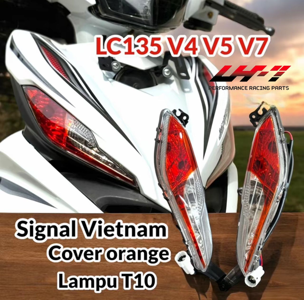 SIGNAL ORANGE LC135 V4 V5 V6 V7 LAMPU DADA VIETNAM Crypton Signal ...