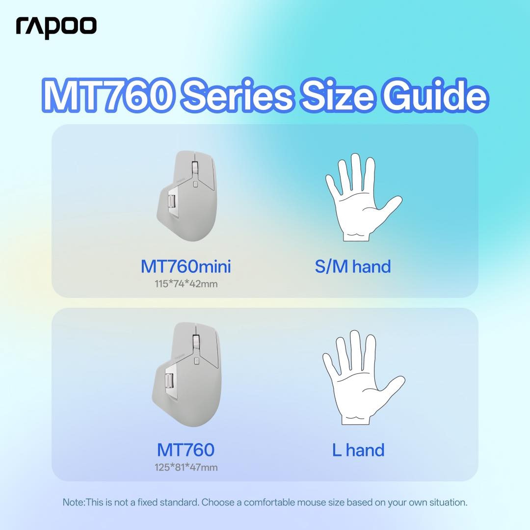 Rapoo Multi-mode Wireless Optical Mouse MT760 Series | Gaming Mouse ...
