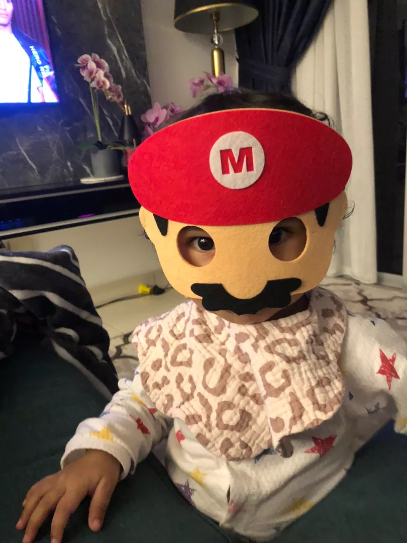 (Ready Stock) Super Mario Felt Mask 🎉 Luigi Toad Yoshi Bowser Wario ...