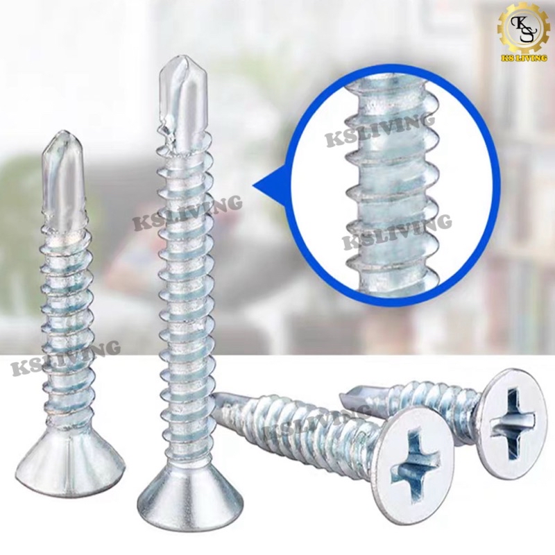 Kim.S Heavy Duty SD-Flat Self Drilling Screw Flat Head Sheet Metal ...