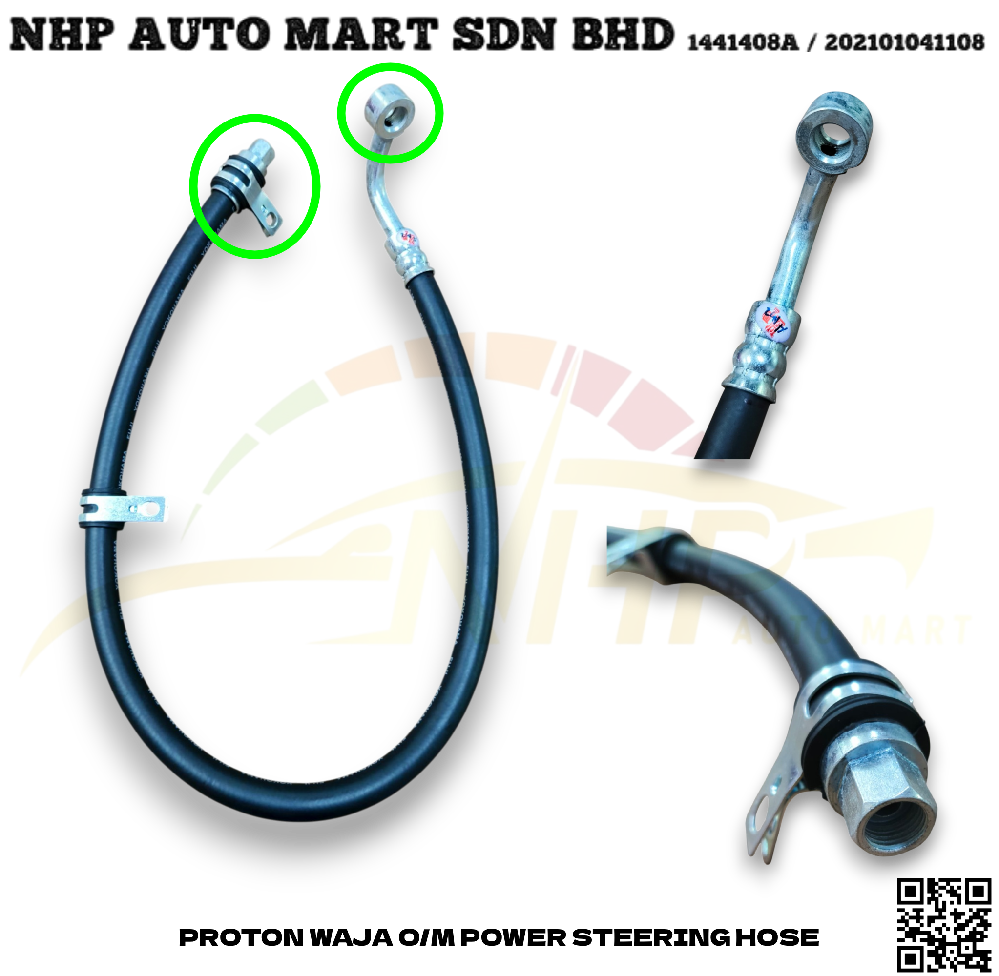OEM Proton Waja 1.6 mmc 4G18 Power Steering Pressure Hose 100% NEW ...