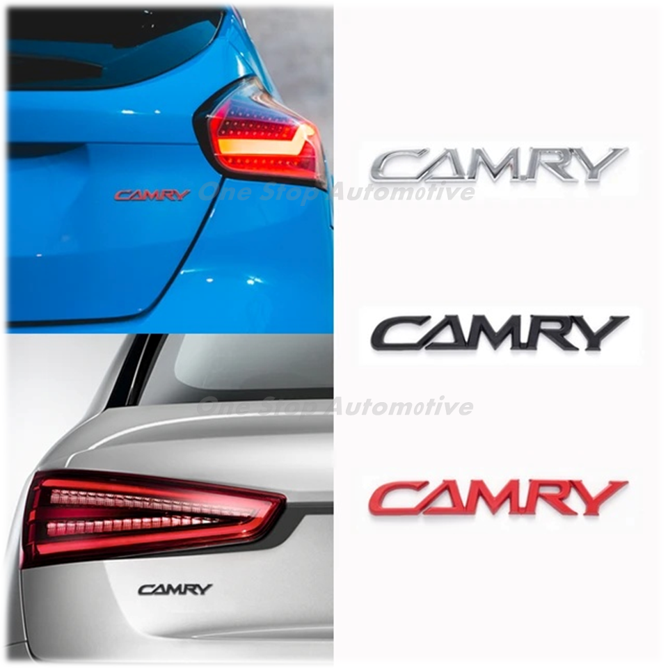 TOYOTA CAMRY 3D Metal Logo Gazoo Racing GR Sport Car Rear Tail Trunk ...