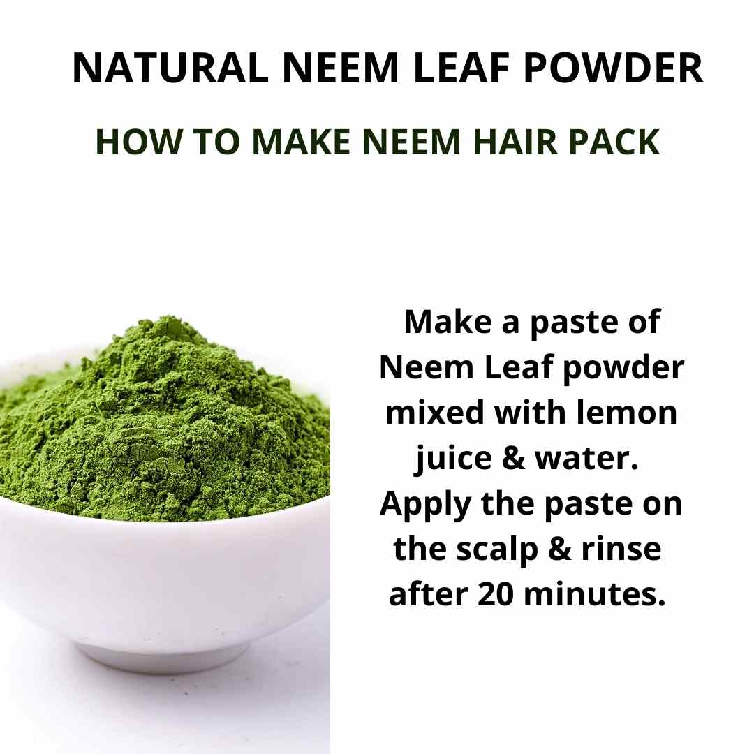 NATURAL NEEM LEAF / LEAVES POWDER 200 GMS (Veppilai Powder, Serbuk Daun ...
