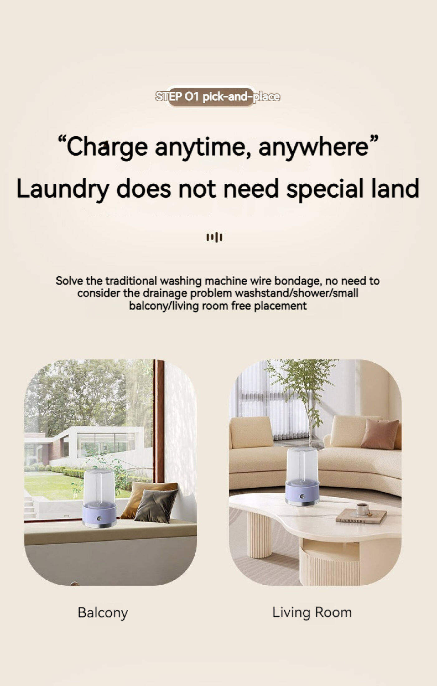 Rechargeable Mini Washing Machine Underwear Portable Wireless Underwear ...