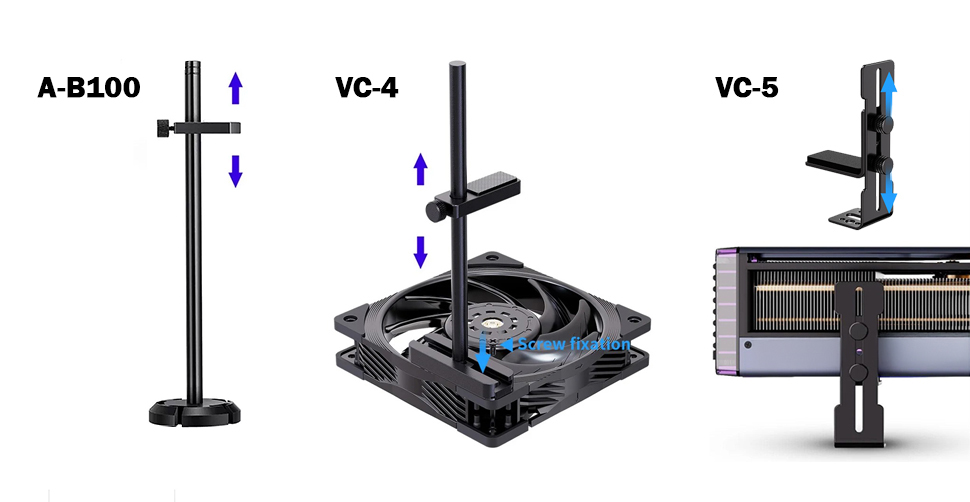 Aluminum Alloy Graphics Card Anti-Sag Bracket Kit, Adjustable GPU ...