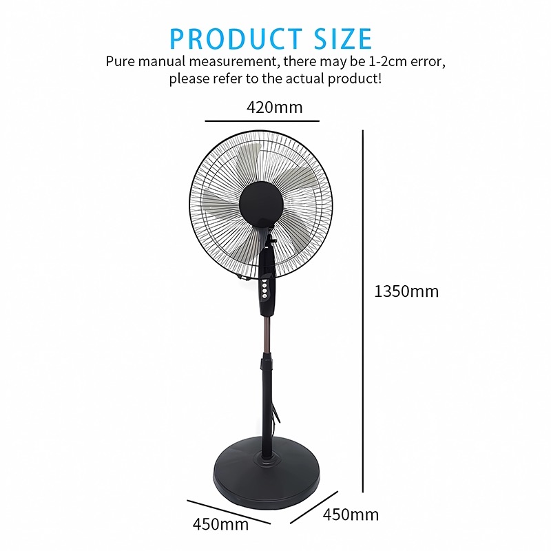 Stand Fan Kipas Berdiri Ultra Strong Floor Stand Fan 16 Inch 5 blades 3 Speed Mode Kipas Berdiri ...