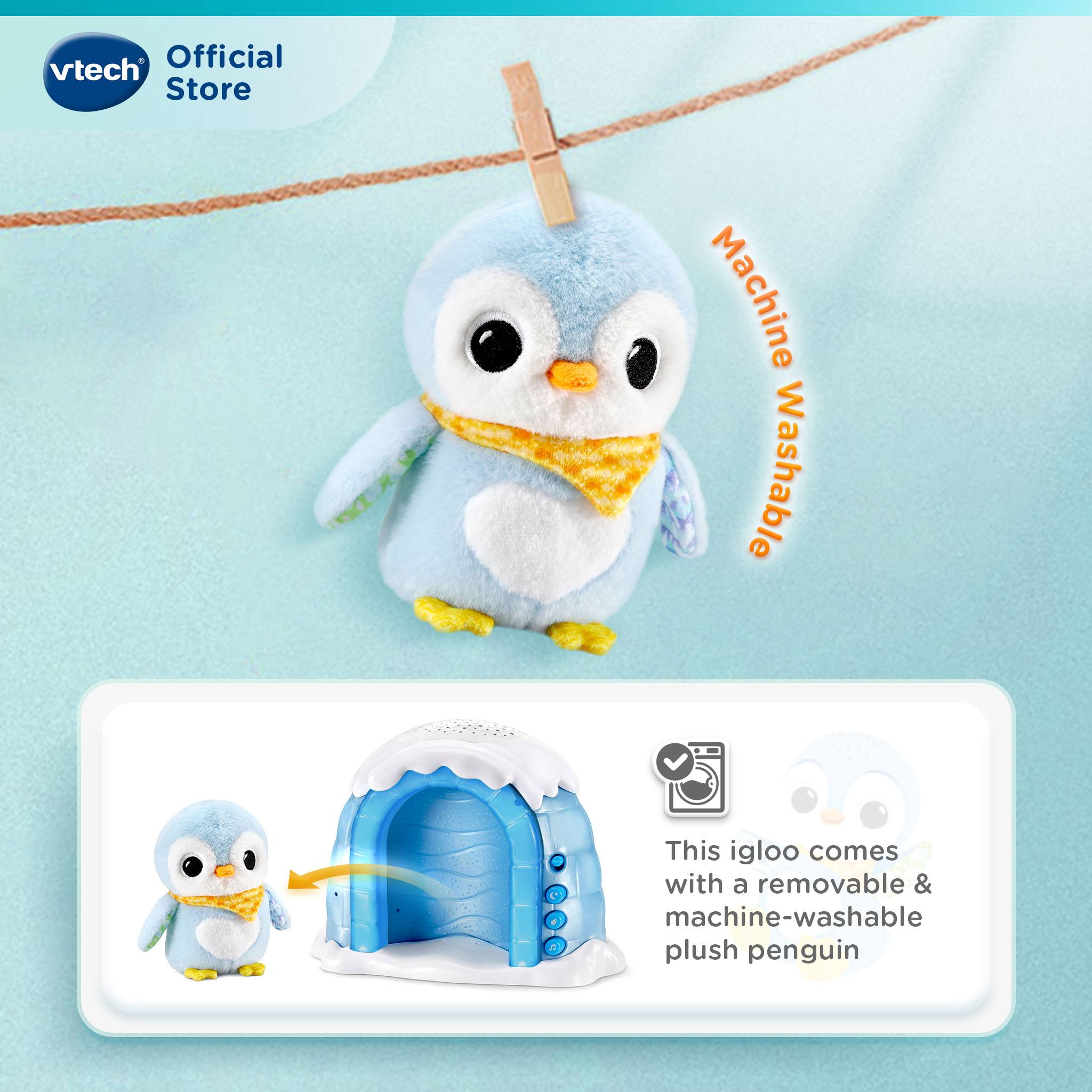 VTech Soothing Starlight Igloo New born baby soothing light projector ...