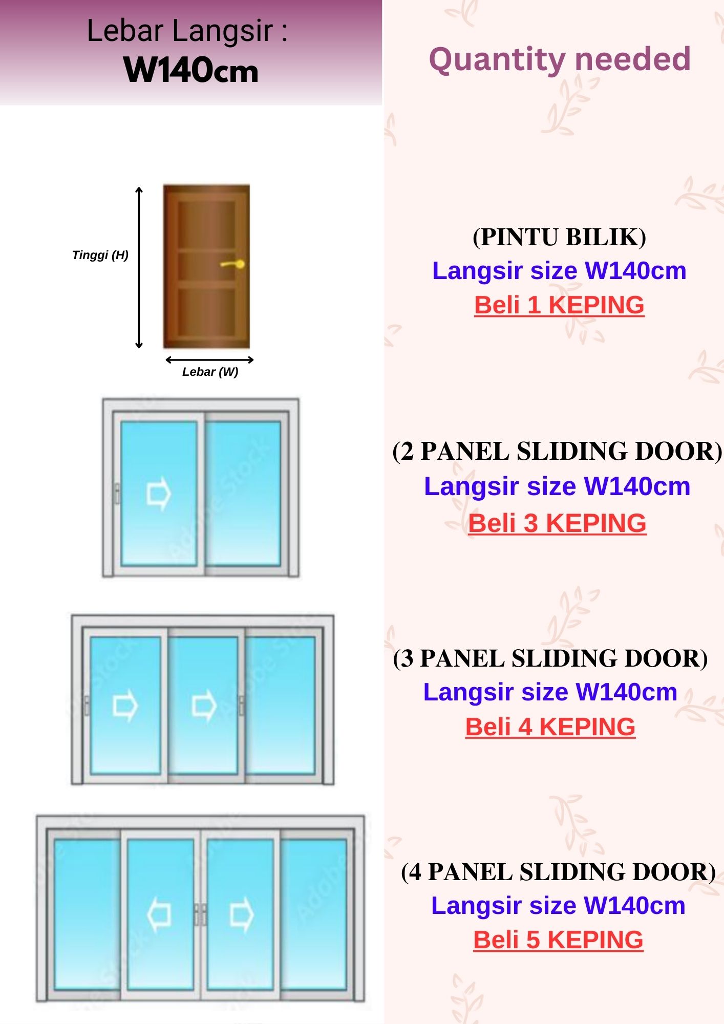 MR.CURTAIN Utopia Sheer Langsir Lace Bersulam Bunga Siap Jahit Cangkuk ...