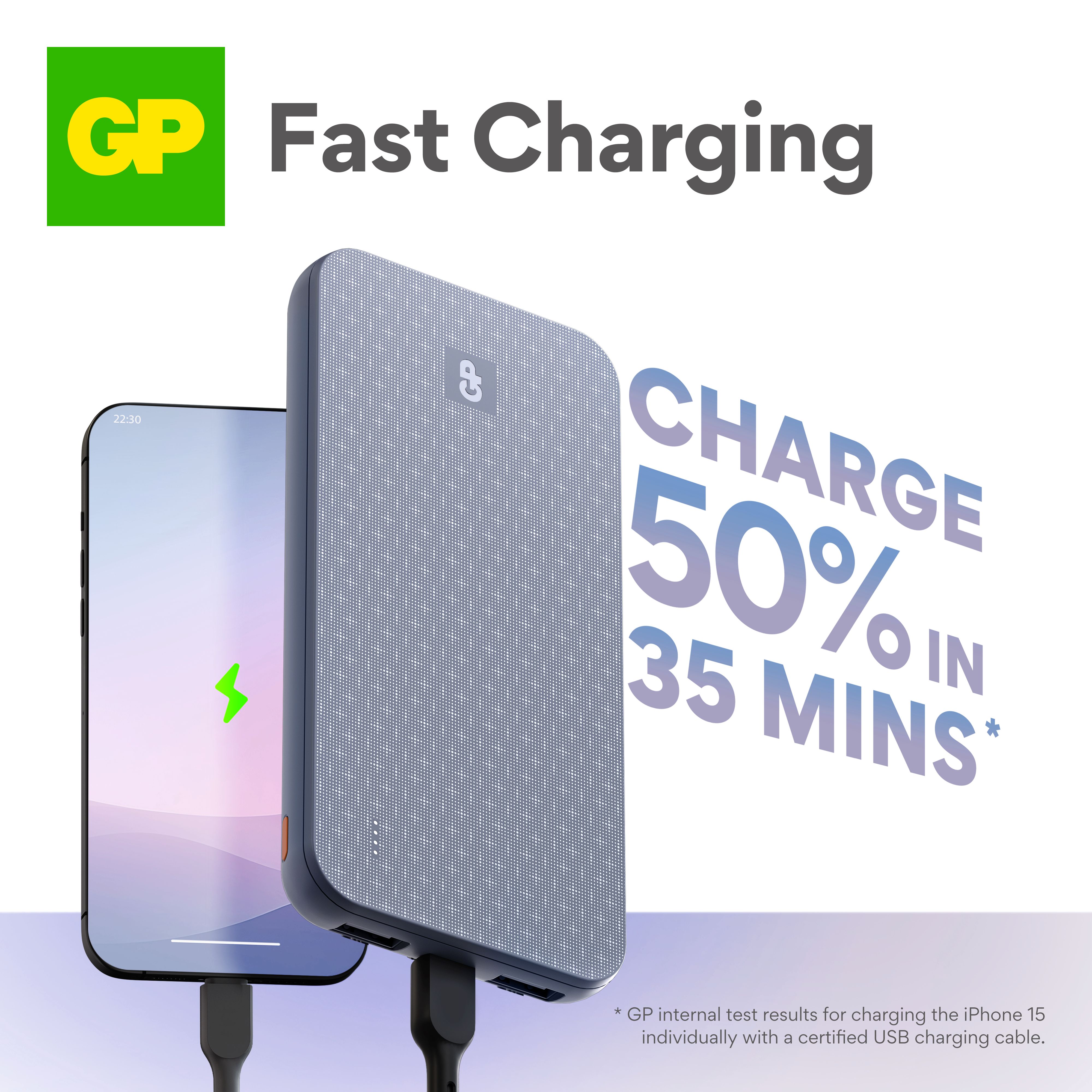 GP B+ Series PowerBank 10000mAh 15W Fast Charging Power Bank (Blue ...