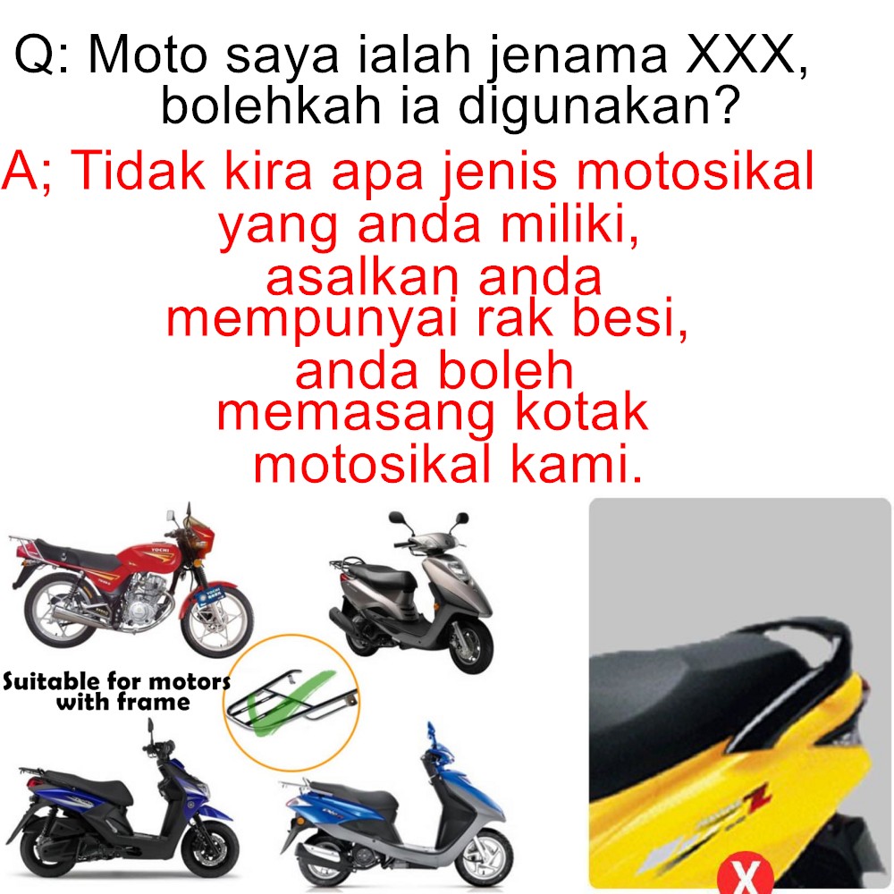 TRENY TopMotor 34L Heavy Duty Motor Storage Box X5 Motorcycle Box Extra ...