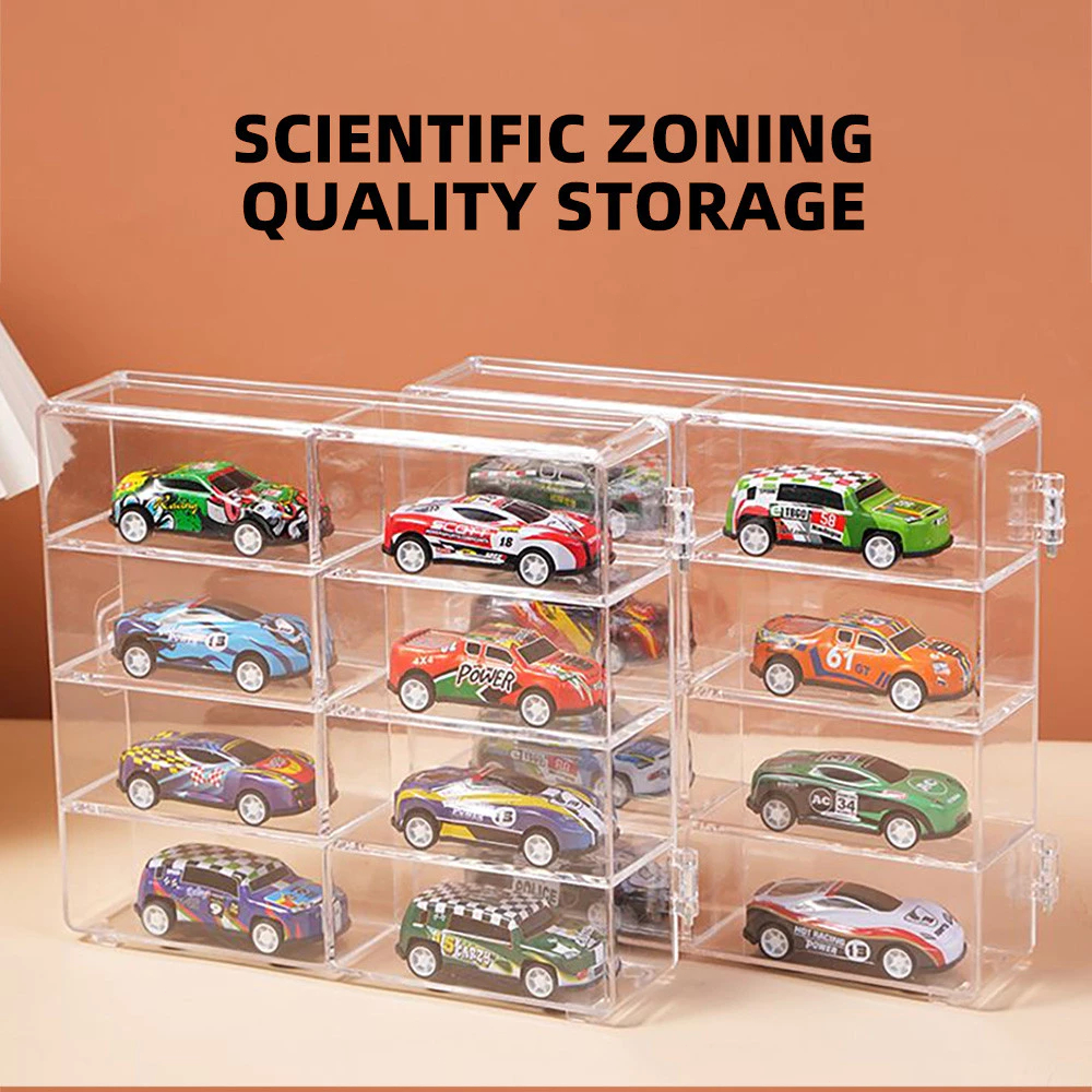 1:64 Acrylic Car Display Case Toy Cars Storage Box Car Model Toy ...