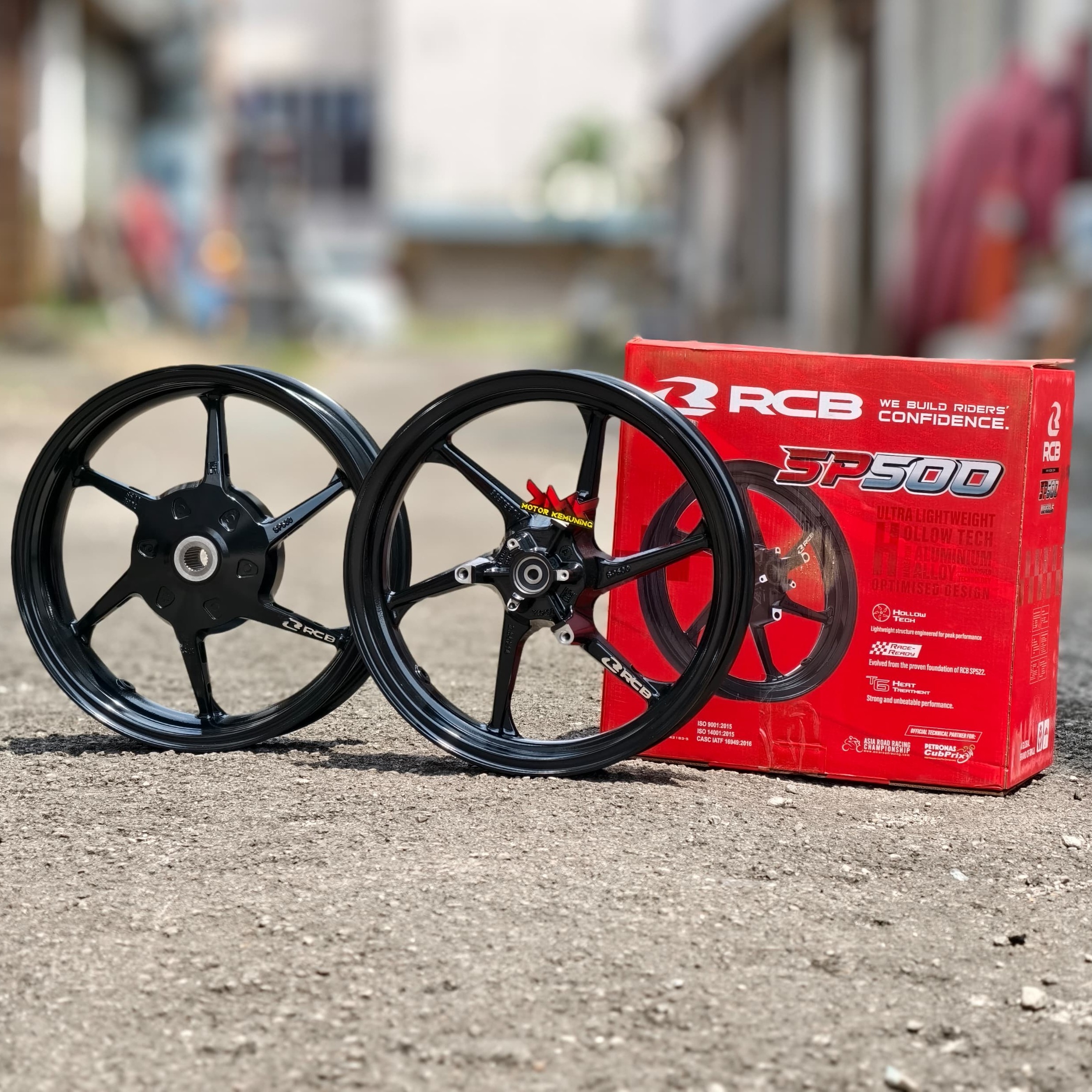 SPORT RIM RCB SP500 YAMAHA NVX155 AEROX 250/350-14 BLACK & BROWN ...