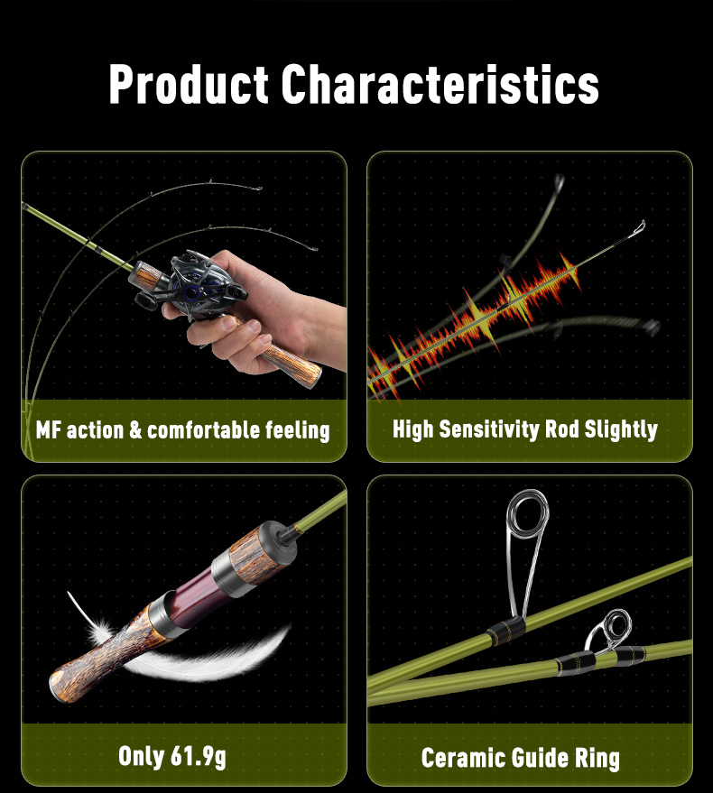 Kingdom STREAM KING Berputar Casting Fishing Rods Karbon 1.39m/1.45m/1 ...