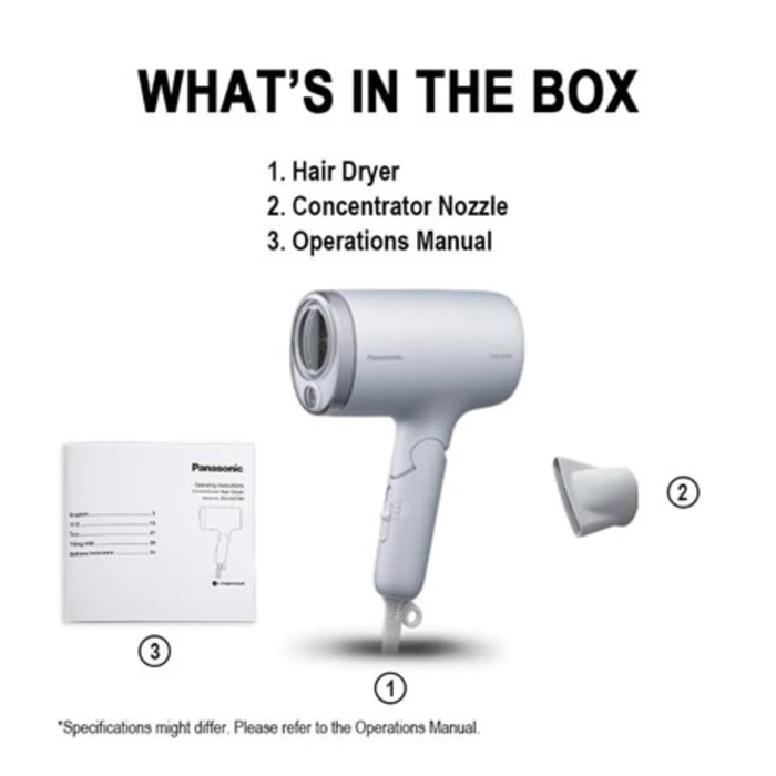 [𝐅𝐑𝐄𝐄 𝐃𝐄𝐋𝐈𝐕𝐄𝐑𝐘] Panasonic Nanocare Hair Dryer EH-NA7M-H655 (Moist Gray) / P655 (Moist Pink ...