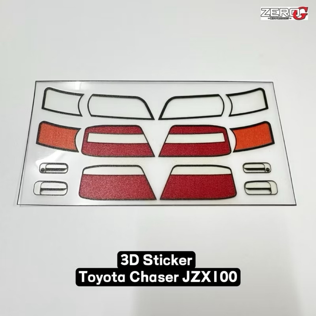 88DRIFT ADD-Model Toyota JZX100 Chaser 3D Sticker 1/10 200mm Rc Rwd ...