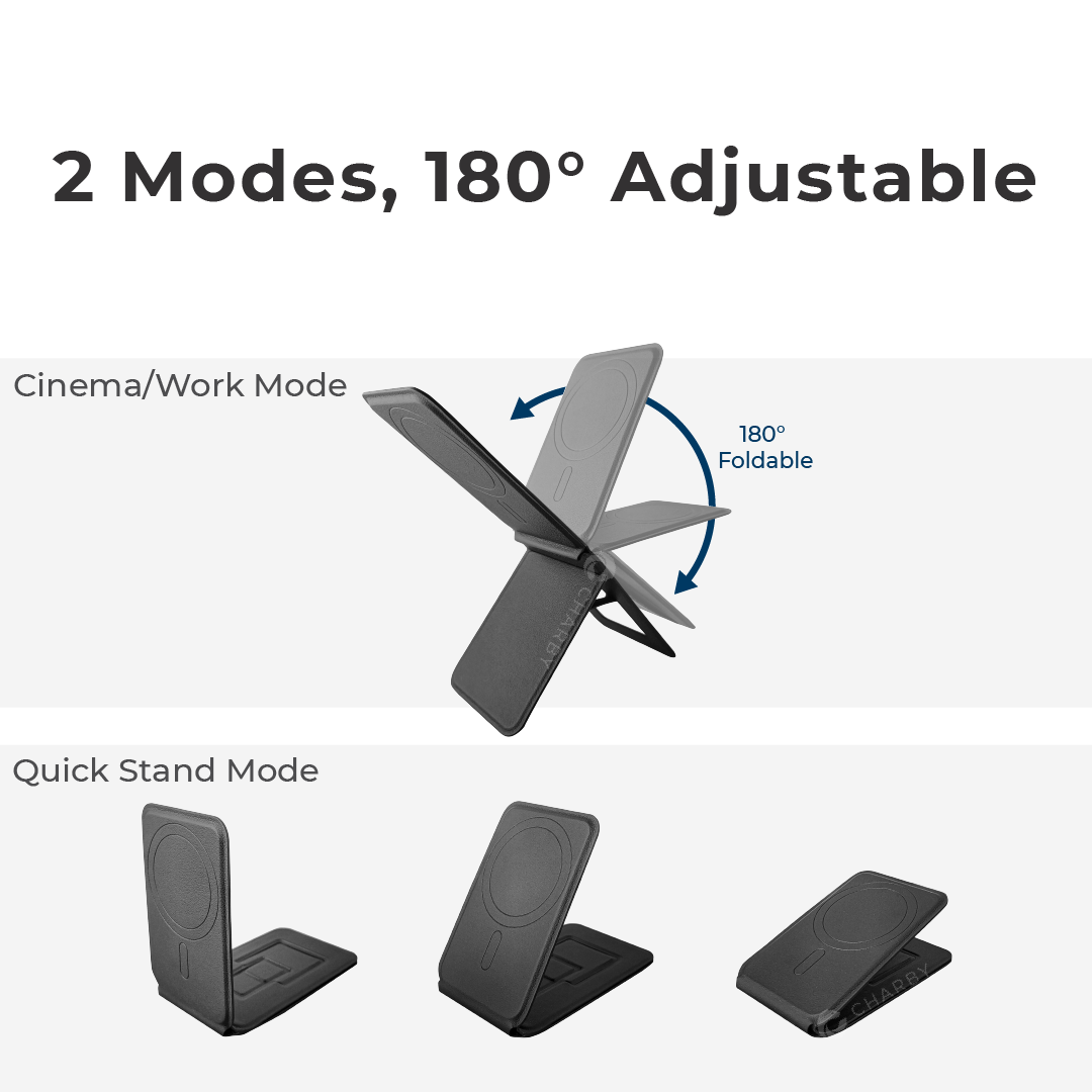 CHARBY Orbit Tripod Wallet - Magnetic Wallet Tripod Stand for Phone ...