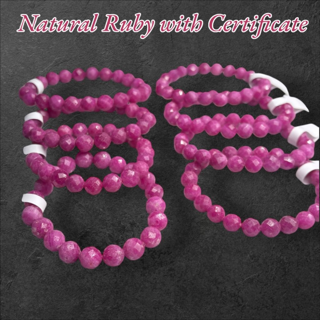 100% Natural Ruby Faceted with Certificate | Shopee Malaysia