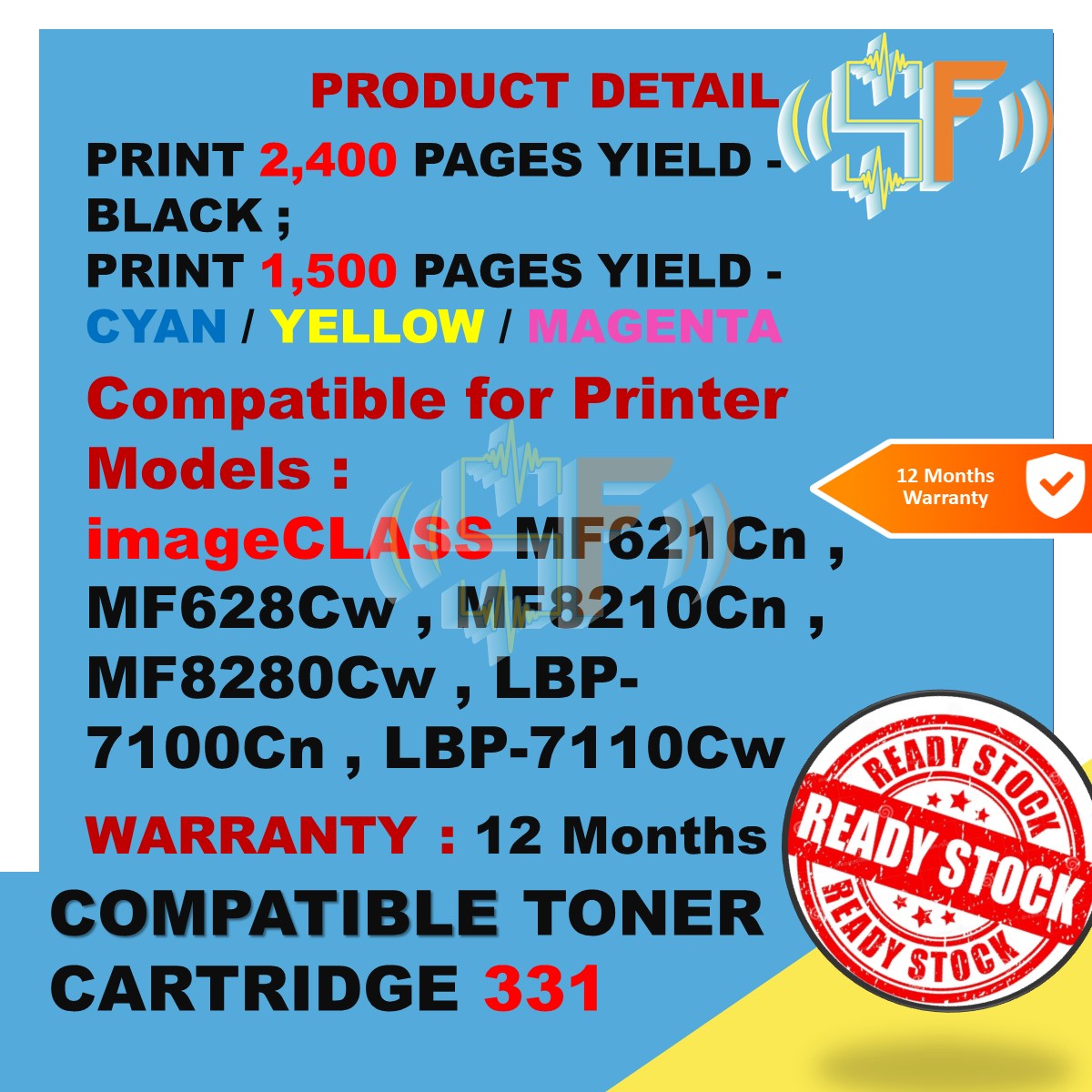 Canon 331 CRG331 CRG 331 Cart331 Cart 331 Compatible Toner Cartridge ...