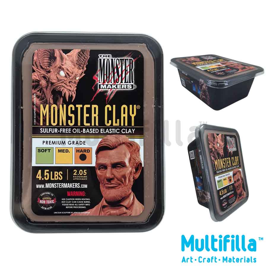 Monster Clay – Sulphur Free Oil Based Elastic Clay - Industrial Styling ...