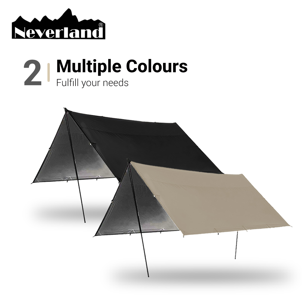 Flysheet Ground Sheet Camping Tent Waterproof Lightweight Khemah Alas ...
