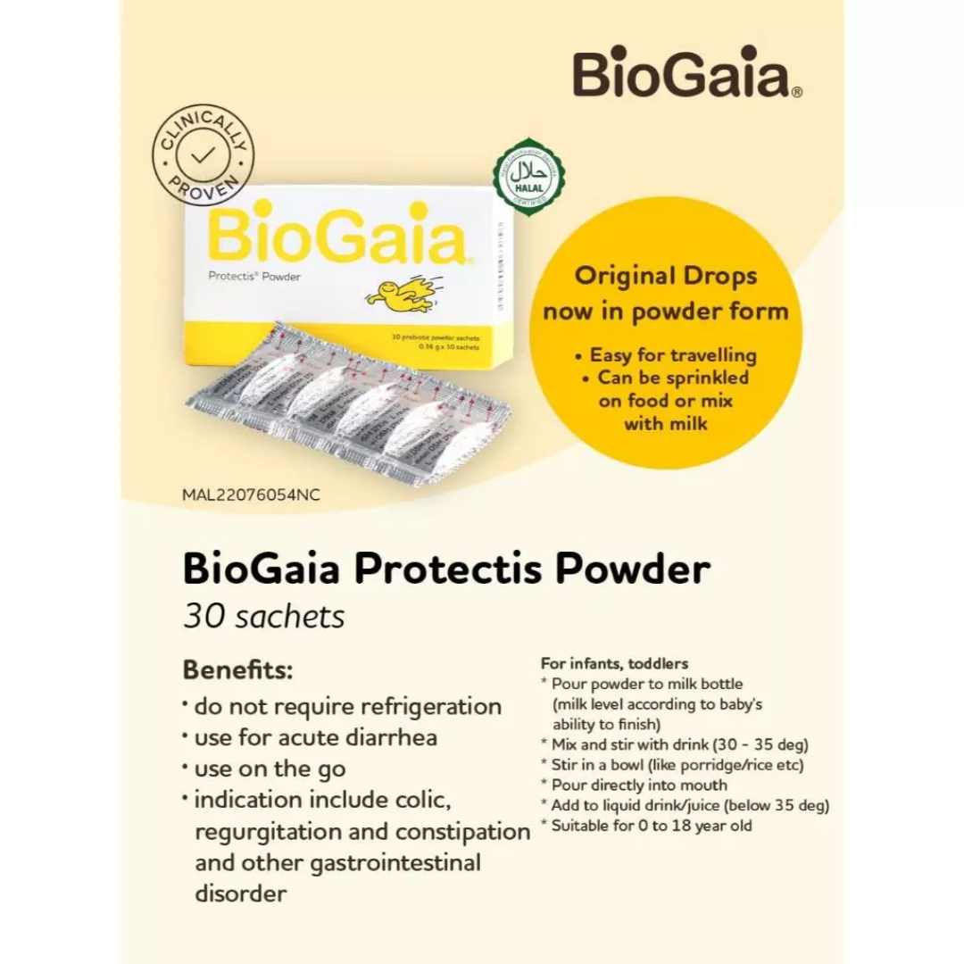 BioGaia Probiotic Protectis Powder 10 Sachets | Baby Colic Relief | Gut ...