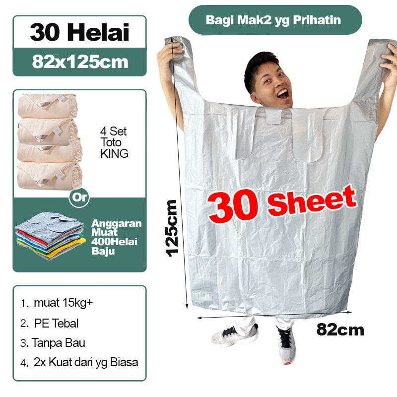 Plastik Beg Besar Storage Bag Plastic Bungkus Luggage Pindah Rumah Bags ...