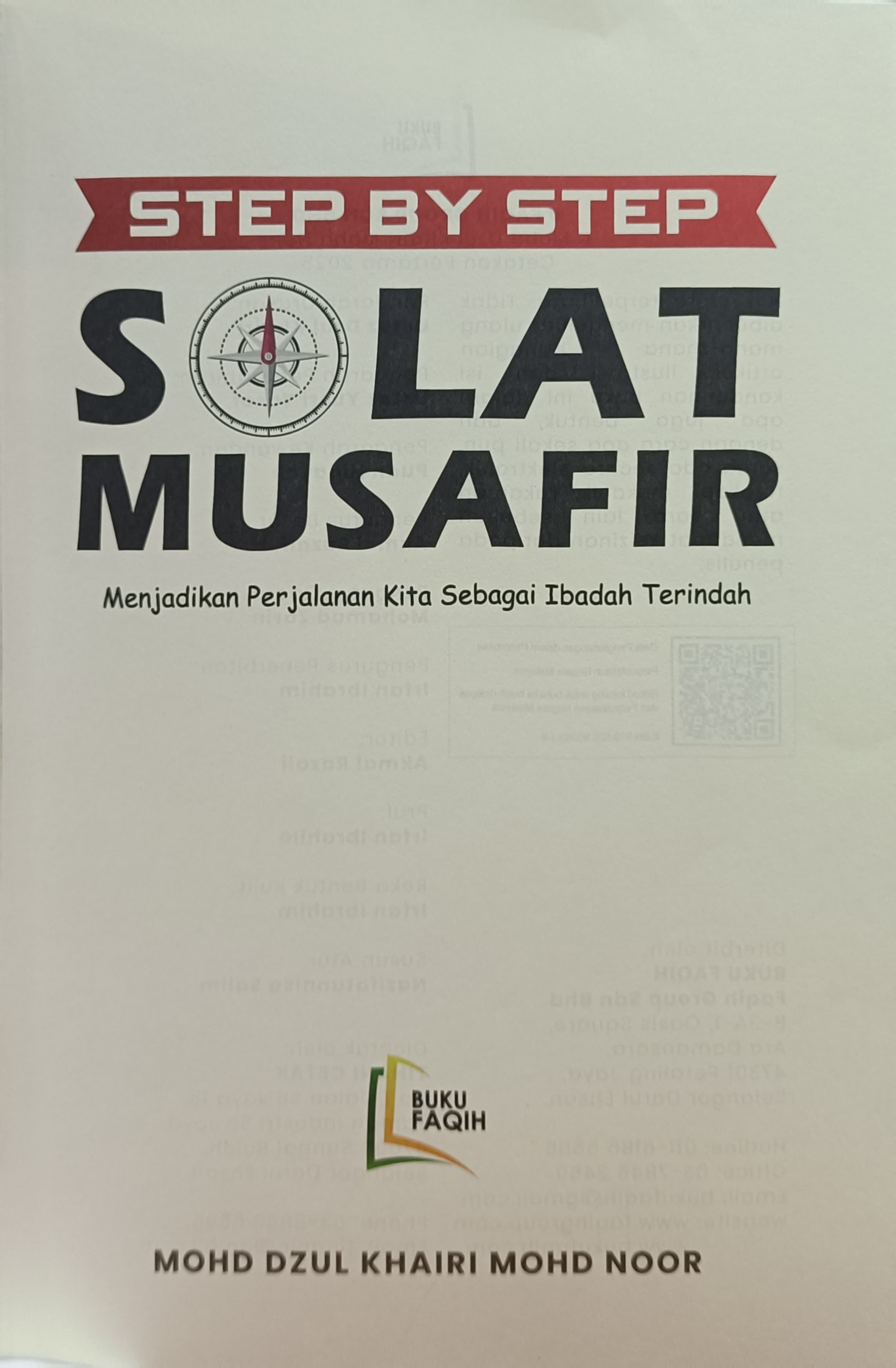 Buku Faqih ( SET BY STEP SOLAT MUSAFIR : Menjadikan Perjalan Kita ...