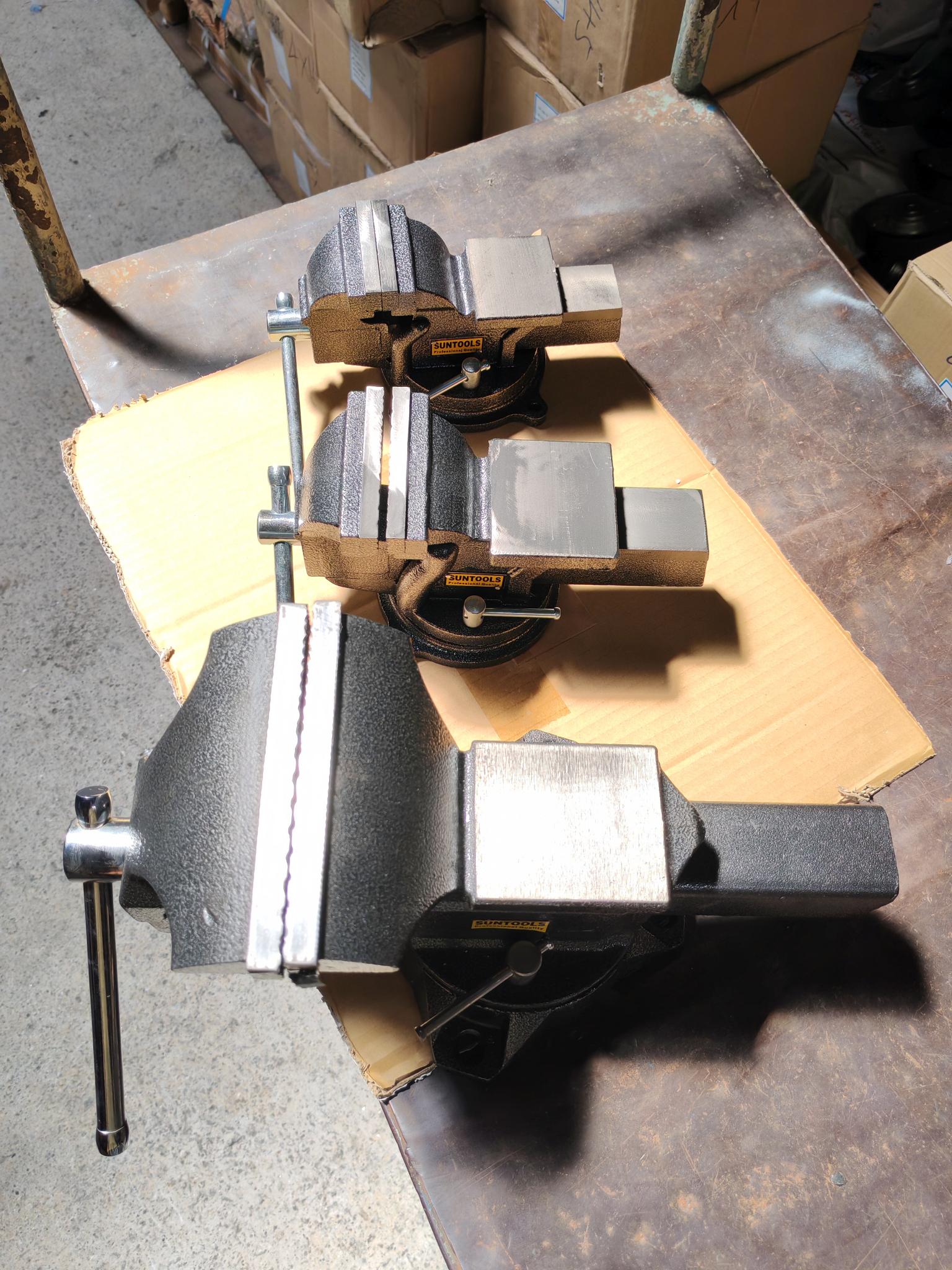 Bench Vice bench vise movable jaw Suntools Brand heavy duty strong grip ...