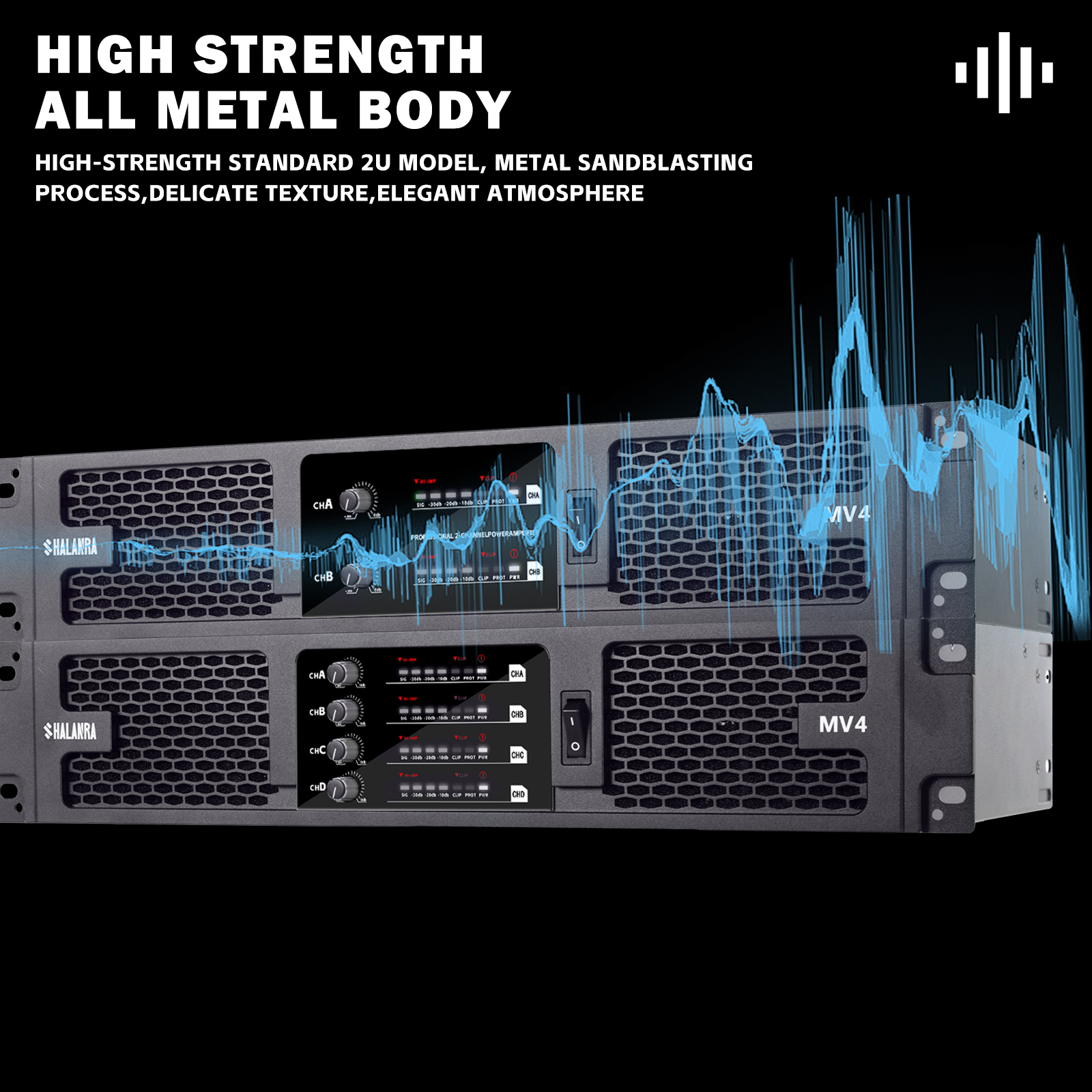 SHALANRA MV6/MV8 Professional power amplifier,8 ohms 1500W, digital ...