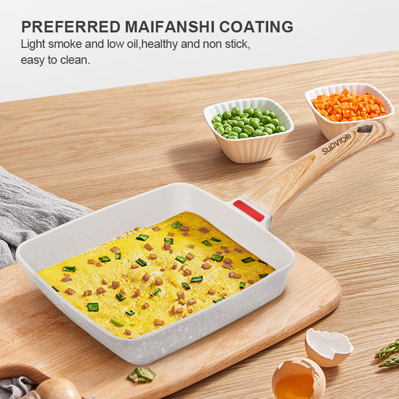 SUPVIBE Non Stick Japanese Tamagoyaki Grill Pan Omelette Tamago Fried ...