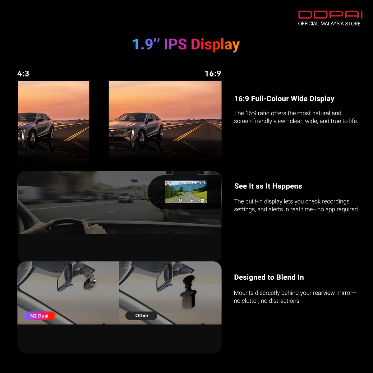 [NEW LAUNCH] DDPAI N2 Dual 2K Front & Rear Super Capacitor Dash Cam with NightVIS 2.0 | Shopee ...