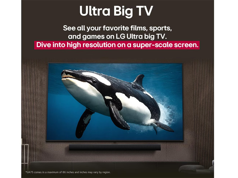 *𝐍𝐄𝐖* LG 65"/75"/86" 4K UHD AI TV UA84 Smart TV 65UA8450PSA ...