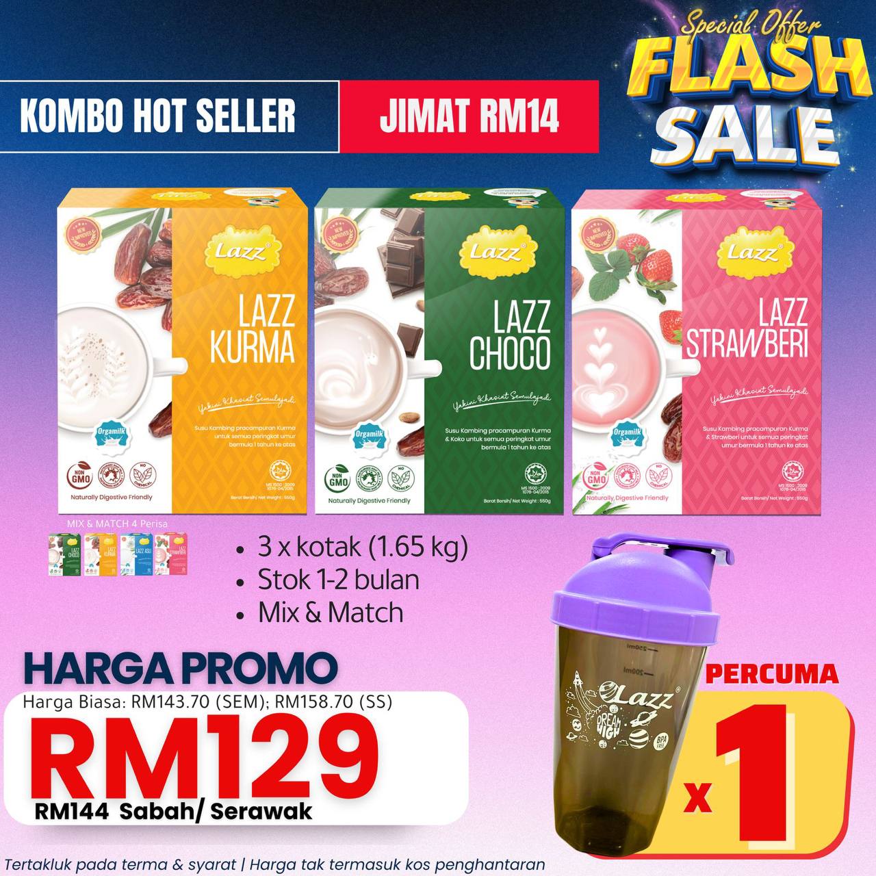 LAZZ SUSU KAMBING KURMA / LAZZ KURMA 550G | Shopee Malaysia