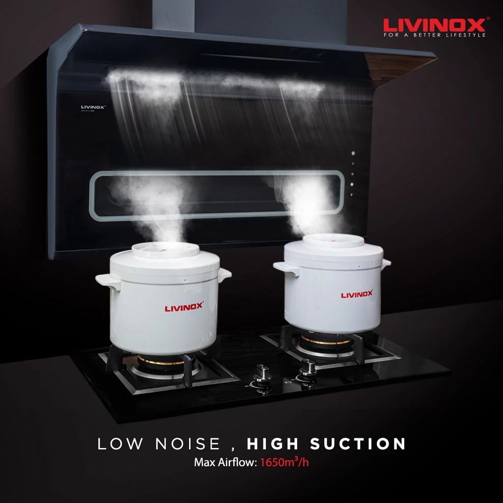 LIVINOX 1750m³/h Auto Clean Cooker Hood LCH-COPPERPLUS-90SS | Shopee ...
