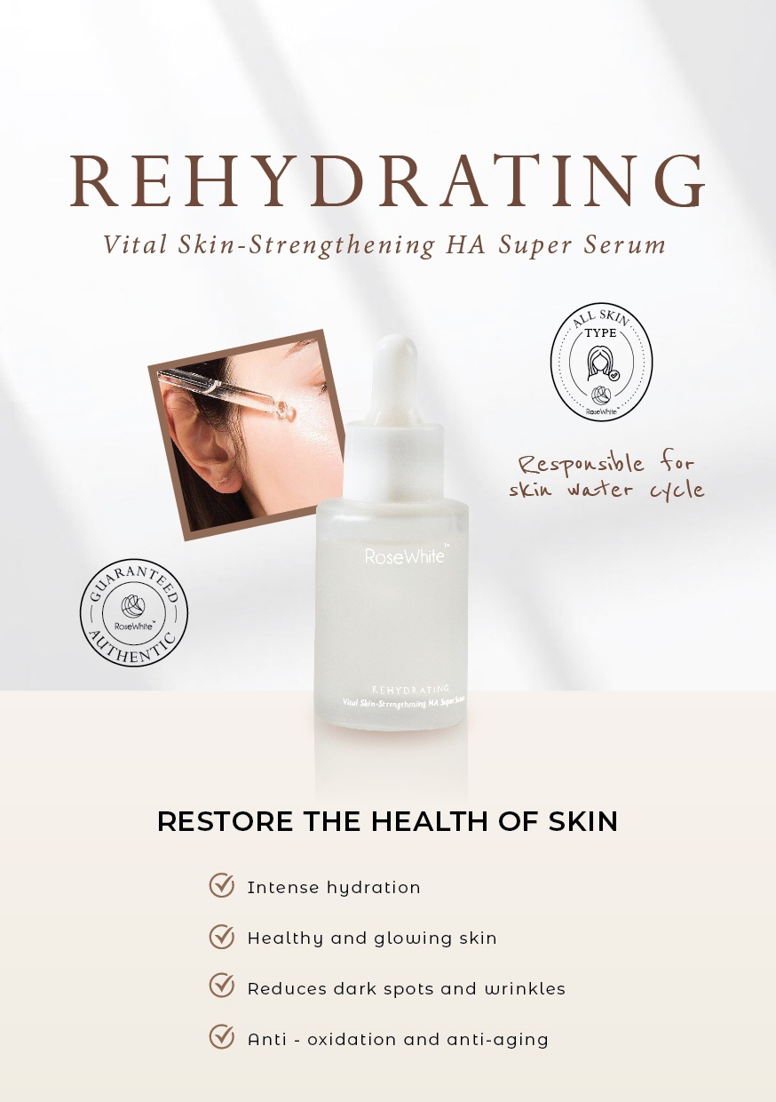 Rosewhite Rehydrating Vital Skin-Strengthening HA Super Serum Bundle ...