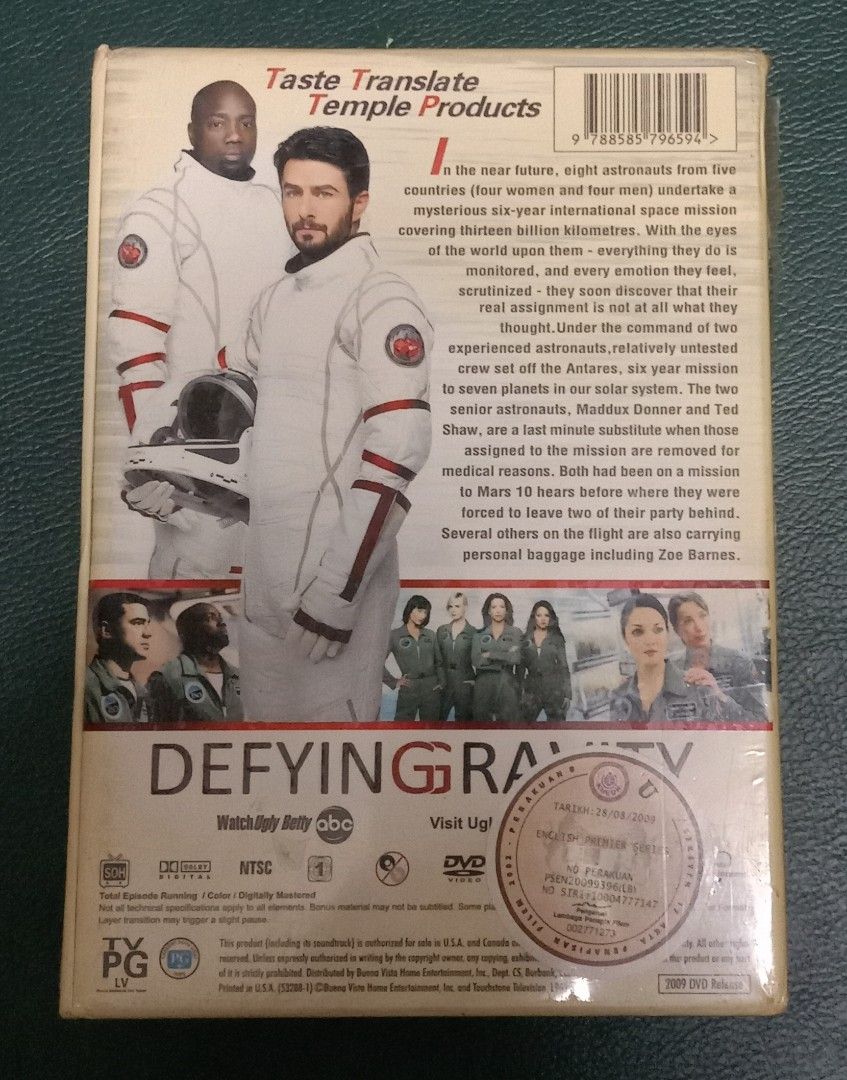 DEFYING GRAVITY DVD THE COMPLETE EDITION 5 DVD SET | Shopee Malaysia