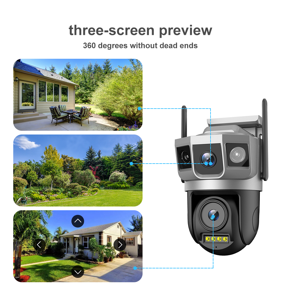 V380 Pro SC23 Wireless Three Screen Outdoor Waterproof Wifi 360 Cctv ...