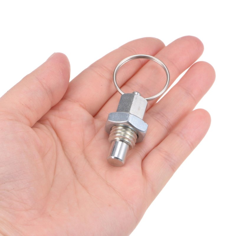 2pcs M6 M8 Spring Loaded Retractable Plunger Pull Ring Split Pin Knob ...