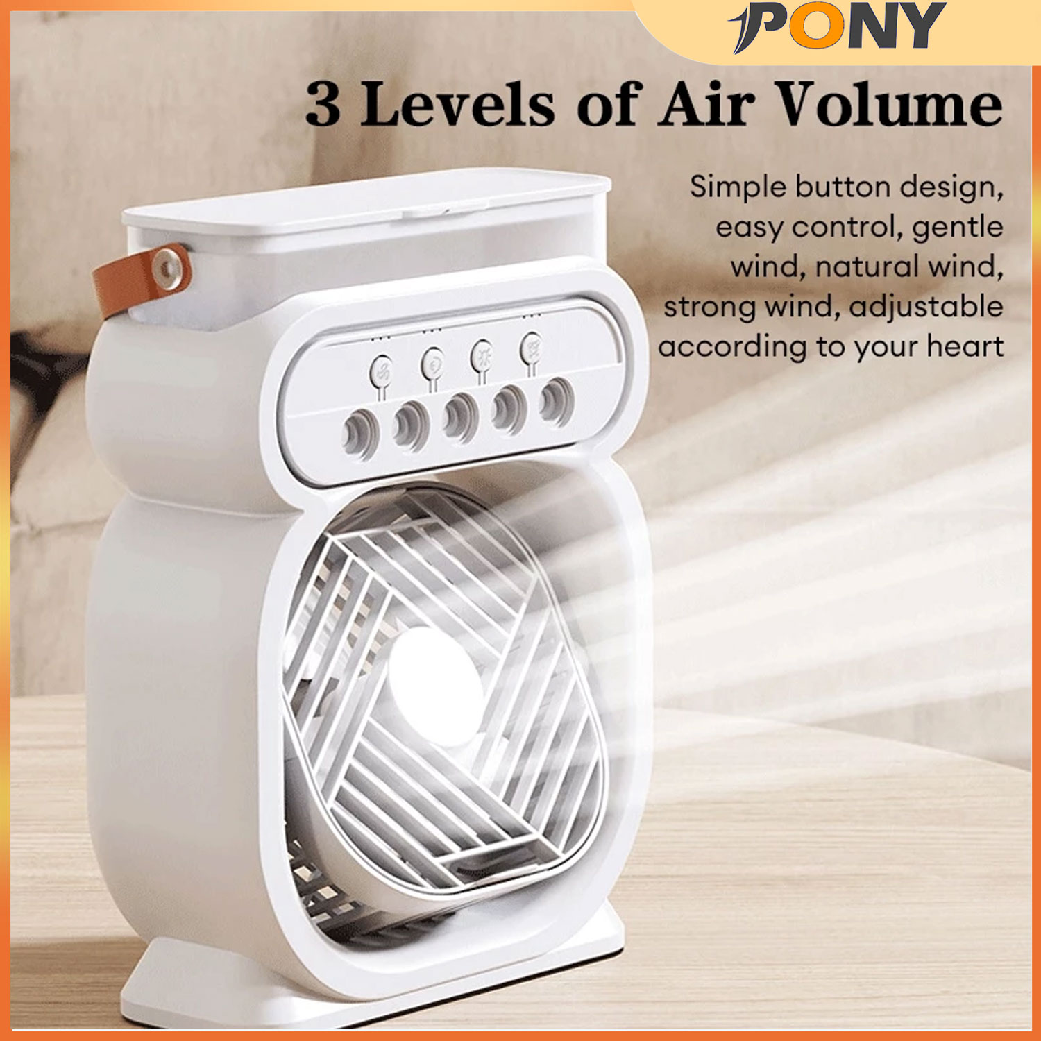 PONY-Portable air conditioner USB Fan air cooler Fan Aircond Humidifier ...
