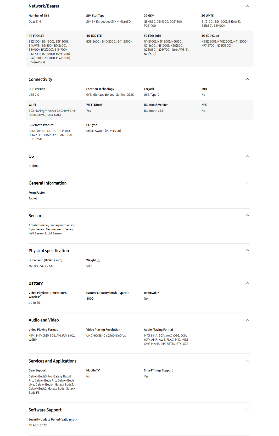 SAMSUNG Galaxy Tab S10 FE WiFi (X520) – 12GB RAM 256GB ROM – Tablet ...
