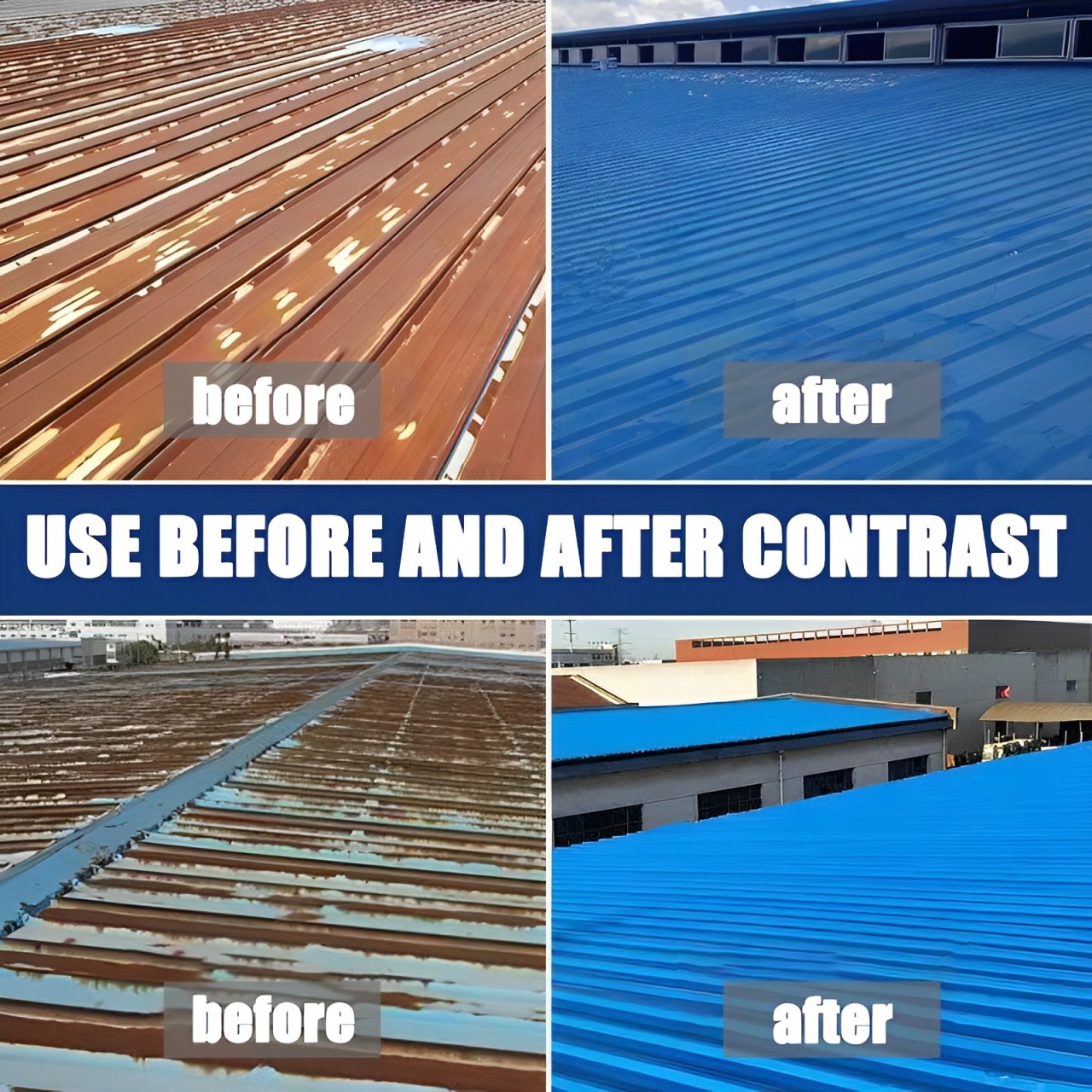 (No Polish Needed) 1KG Metal Rust Paint - Anti-Corrosion Coating for ...