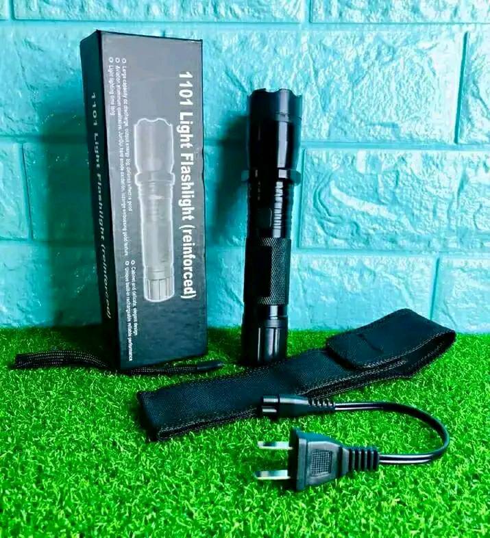 Portable LED TorchLight High Voltage Electric Shock Outdoor Self ...