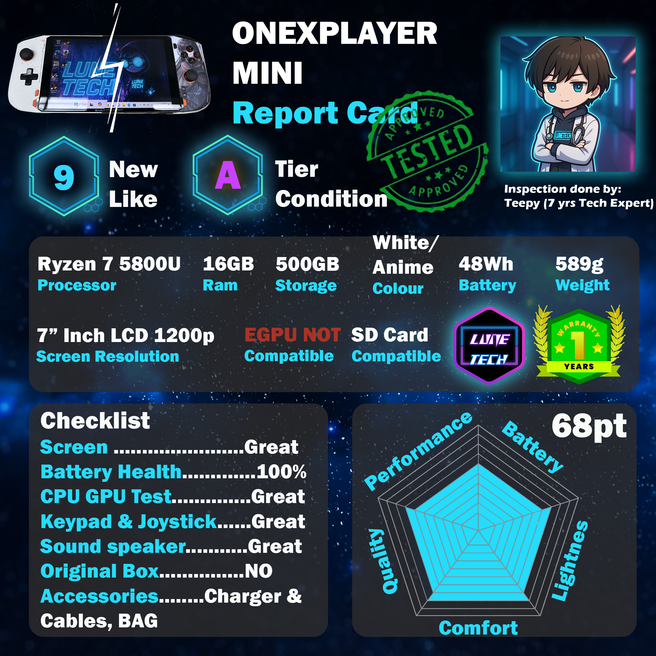 [A TIER] ONEXPLAYER MINI GAMING HANDHELD PC | Shopee Malaysia