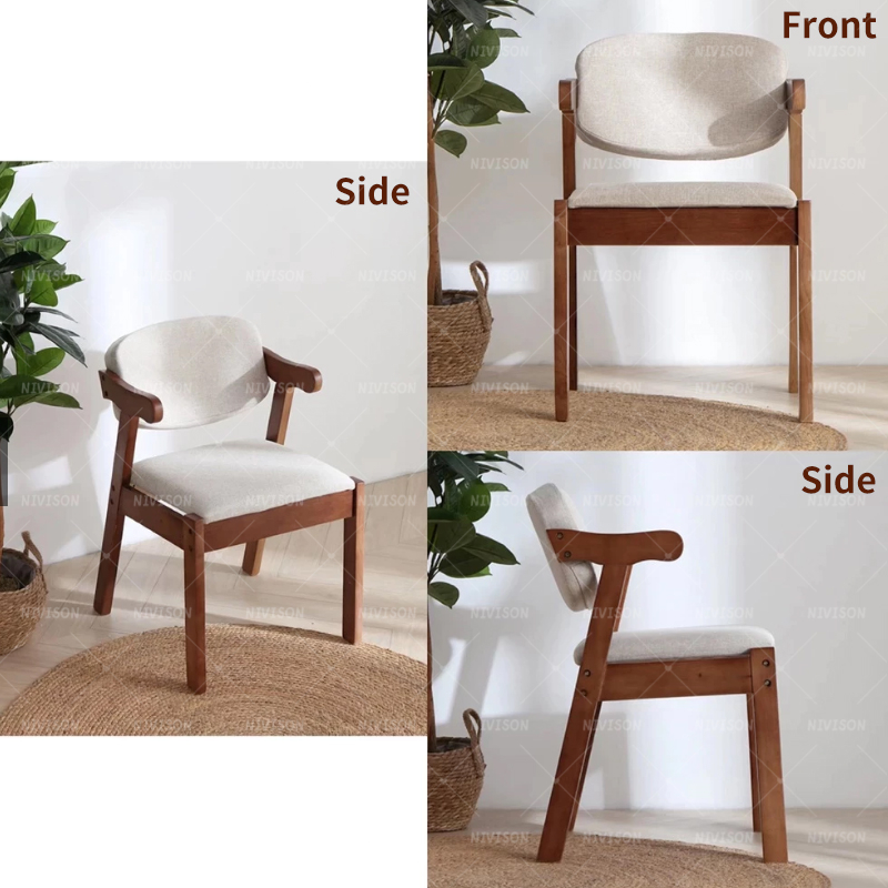 Nordic Kerusi Meja Makan Dining Chair Z-Shape Design Wooden Leg Modern ...