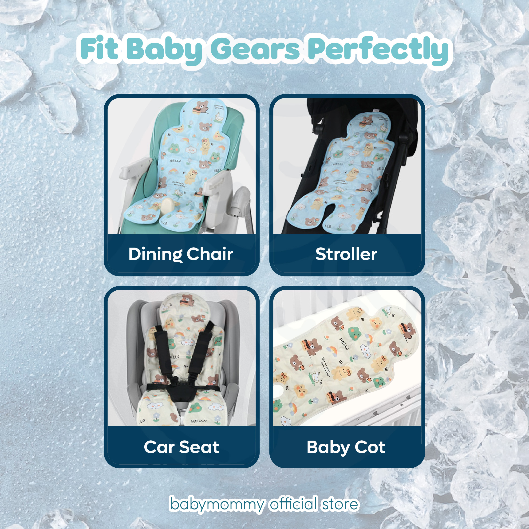 ReadyStock🇲🇾 Quality Jelly Beads Multipurpose Baby Stroller Cotton ...