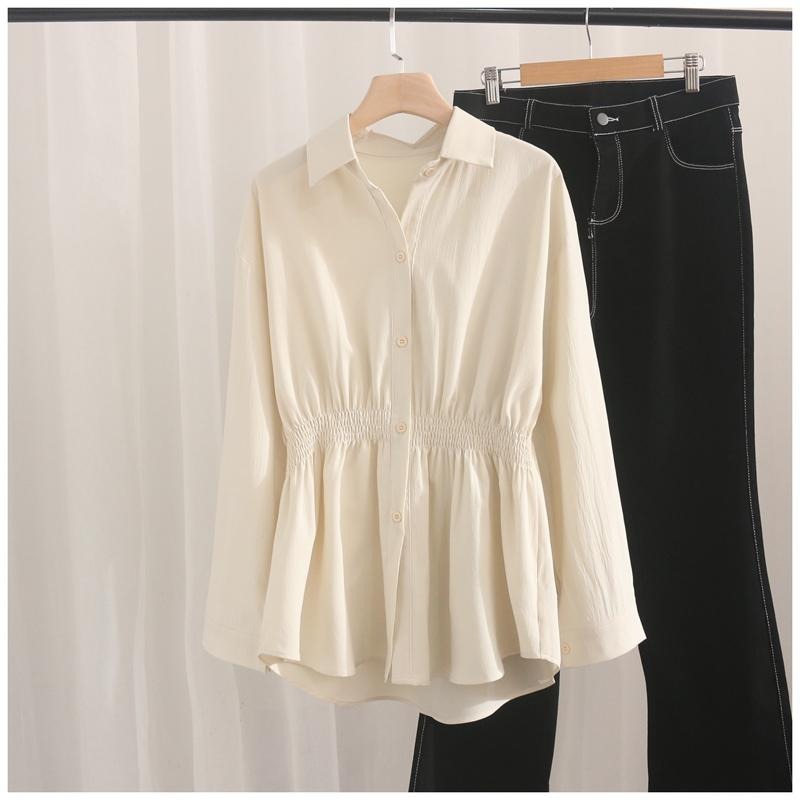 Women's Clothing, French Tops, Loose, Simple and Long, Thin and ...