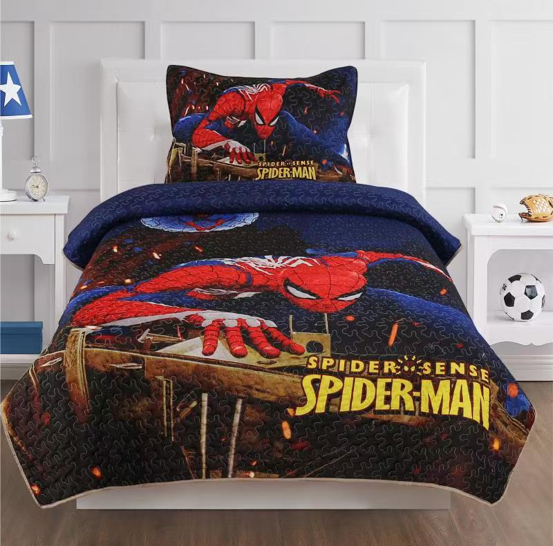Cartoon Cadar Bed Sheets Patchwork Set 2 in 1 / Size (1.5 x 2m ...